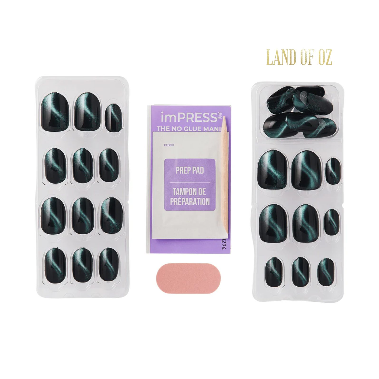 WICKED X imPRESS Press On Nails – Land of OZ (NO GLUE Mani, Super Hold ...