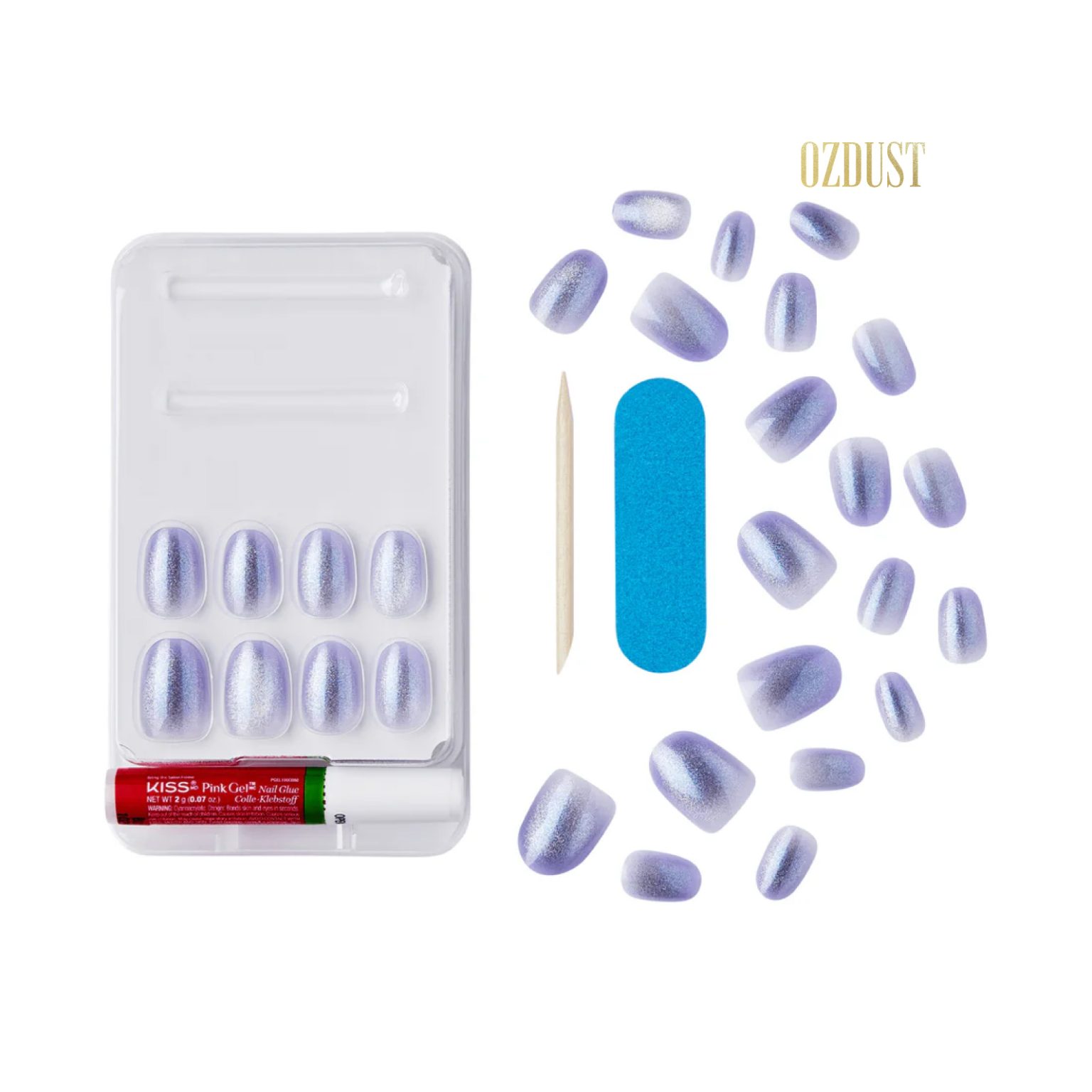 WICKED X KISS Press On Nails – Ozdust (Glue Included, Waterproof, Chip ...